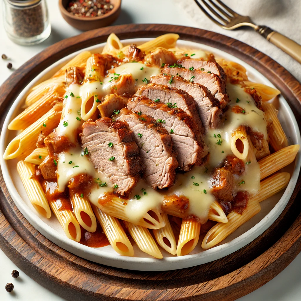 Fläskkarrépasta - Väster Grillen